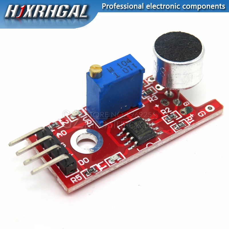10pcs Ky-037 New 4pin Voice Sound Detection Sensor Module Microphone ...