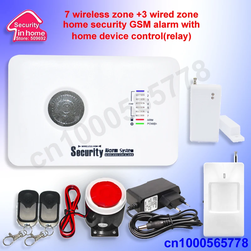 Home Security Gsm Alarm System With Relay & Ios Andriod App Control ...