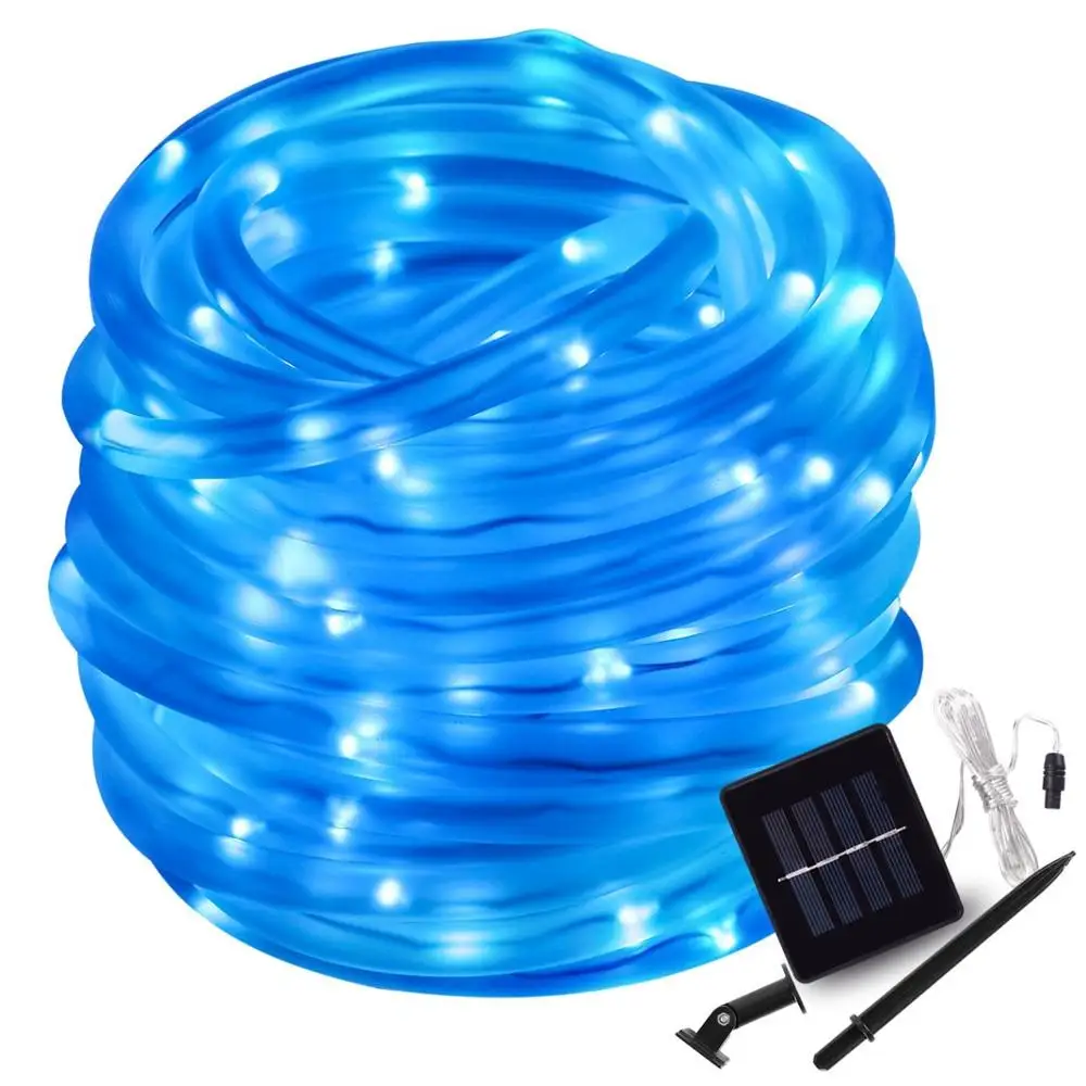 50/100/200 Led Solar Rope Tube String Lights Solar Patio Lights ...