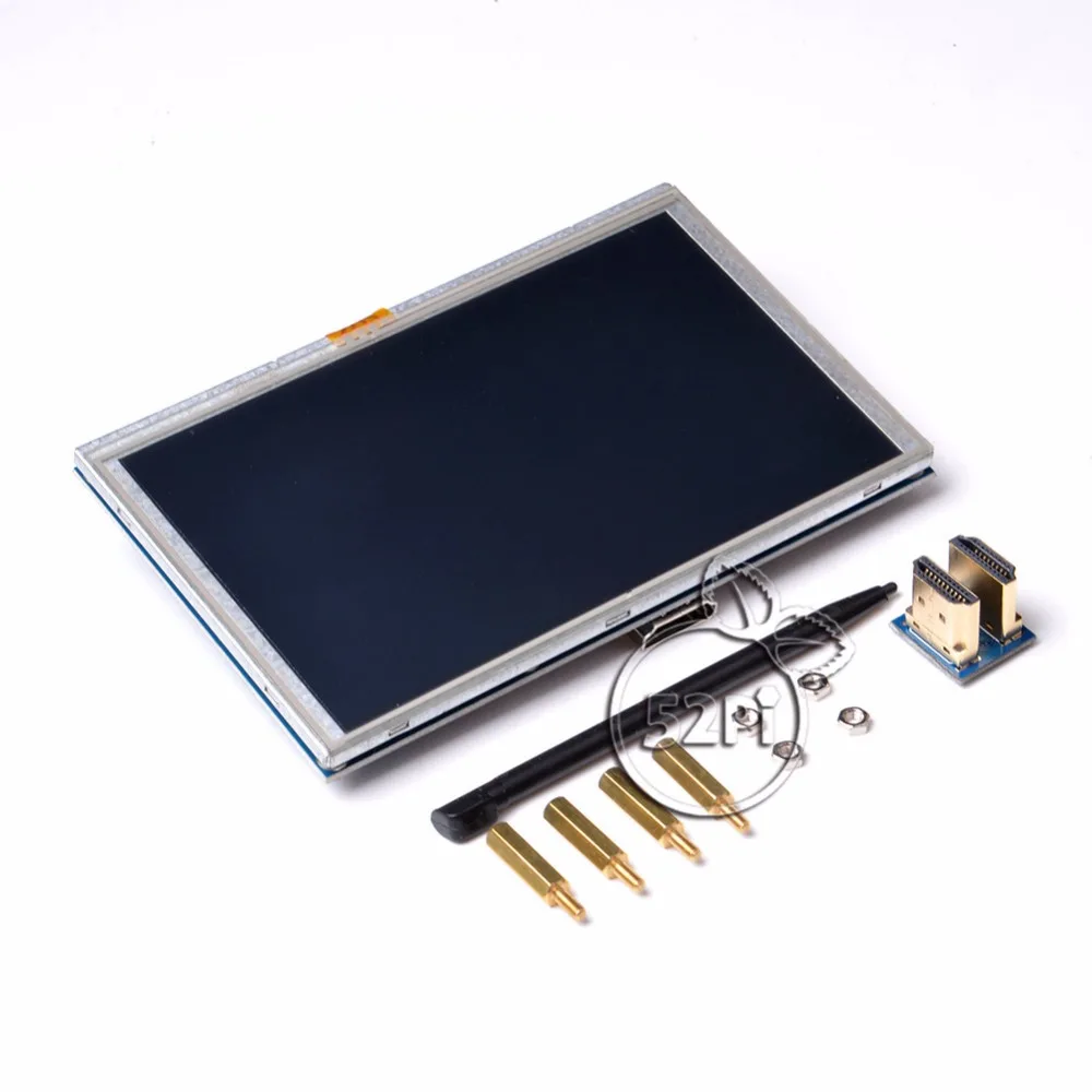 Raspberry Pi 5 inch 800x480 GPIO HDMI LCD Display Resistive Touch ...