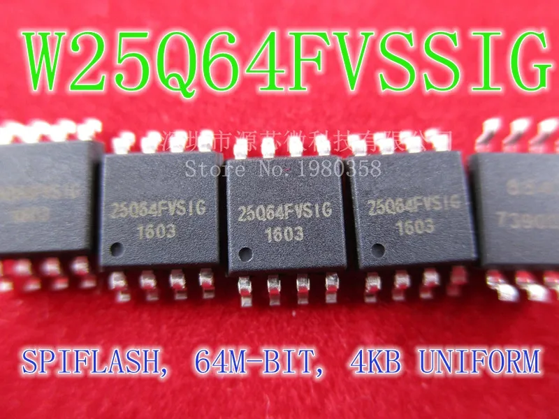 5 10pcs W25Q64FVSSIG W25Q64FVSIG 25Q64FVSIG W25Q64 IC 플래시 64MBIT SOP8 ...