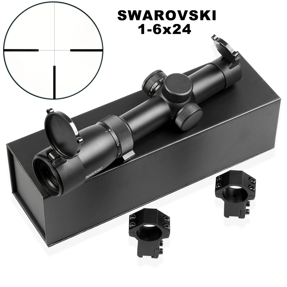 Swarovskl 1-6x24 IR Circle Dot Punctuate Differentiation Sight Glass ...