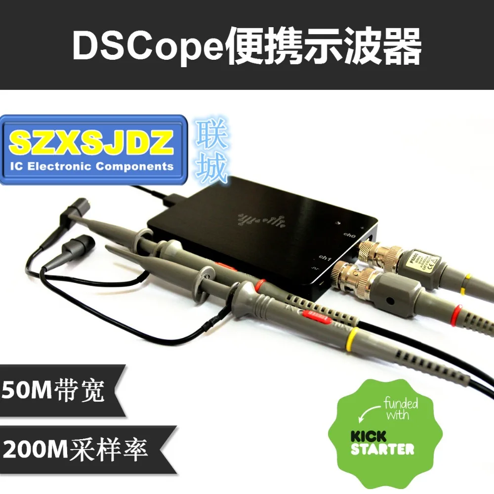 DSCope USB портативный USB осциллограф 50 м полоса пропускания набор ...