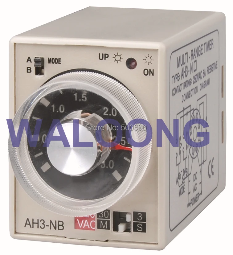 Tamaño pequeño AH3 N multi range relé de tiempo Timer Relay 10 unids ...