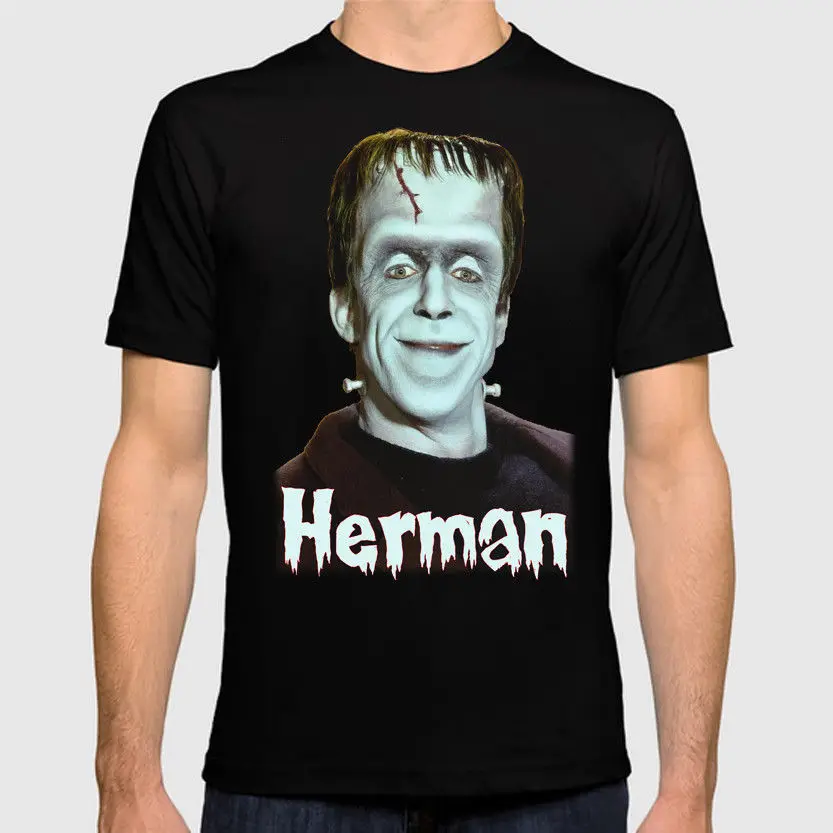 Herman Munster T Shirt Print 100% Cotton Tee Shirt|tee shirt|t shirt ...