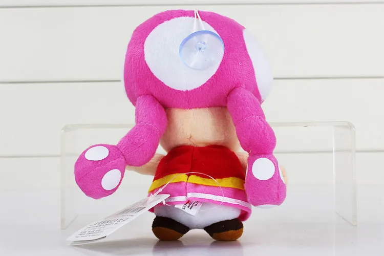 17cm Super Mario Plush Toy Toadette Toad Girl Mushroom Stuffed Doll for ...