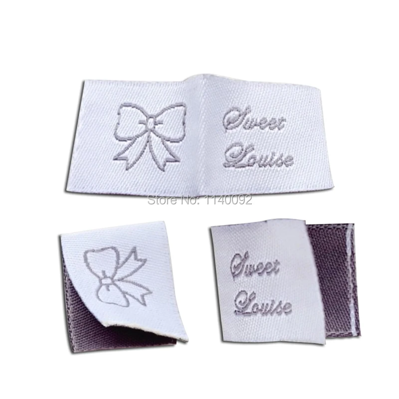 Free-shipping-custom-clothing-woven-labels-with-loop-fold-or-center ...