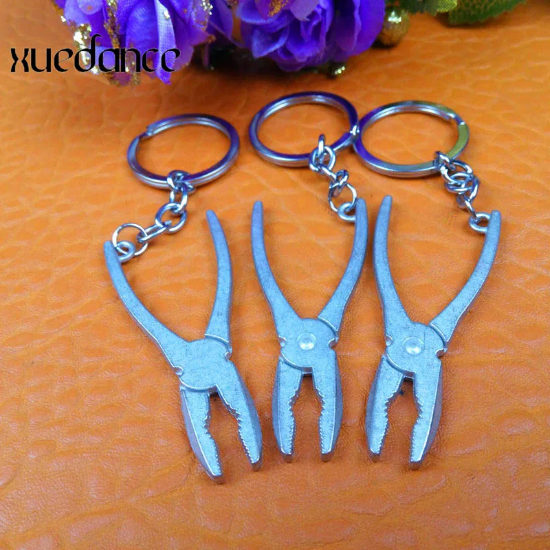 Mini Simulation Pliers Tools Keychain Metal Keychain Pendant Individual ...