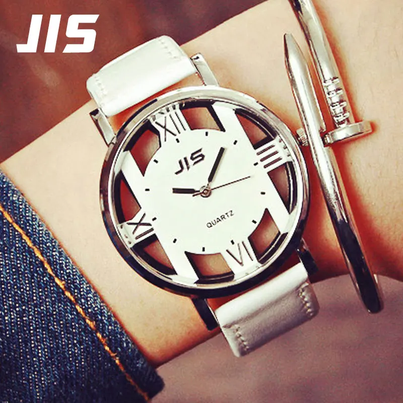 South Korea's Big Dial Harajuku Wind Transparent Hollow out Simple ...