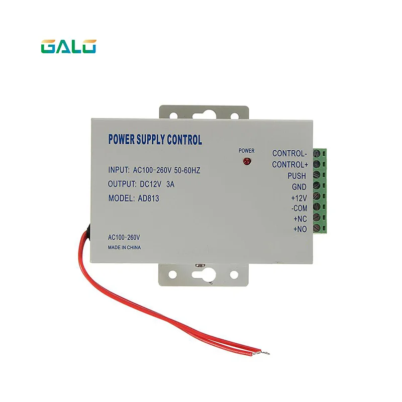 110 To 240V 50~60 Hz Input 12V3A Output Access Control Transformer ...