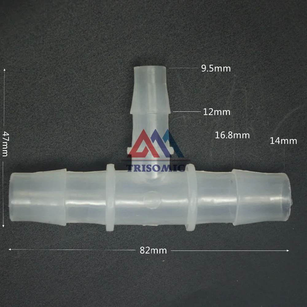 14mm*10mm*14mm T Type Reducing Connector Tube Joiner Material Pp ...