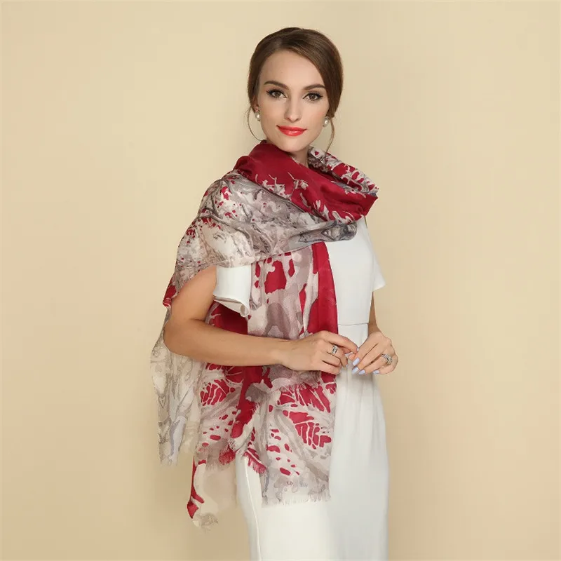 2017 New Arrival Luxury Brand printed scarves 100% cashmere winter ...