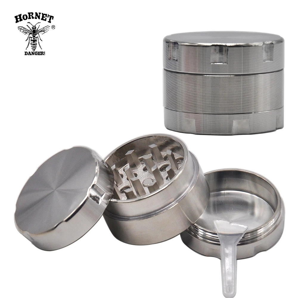 HORNET Aluminum Smoking Herb Grinders 40MM 3Piece Mini Metal Tobacco ...