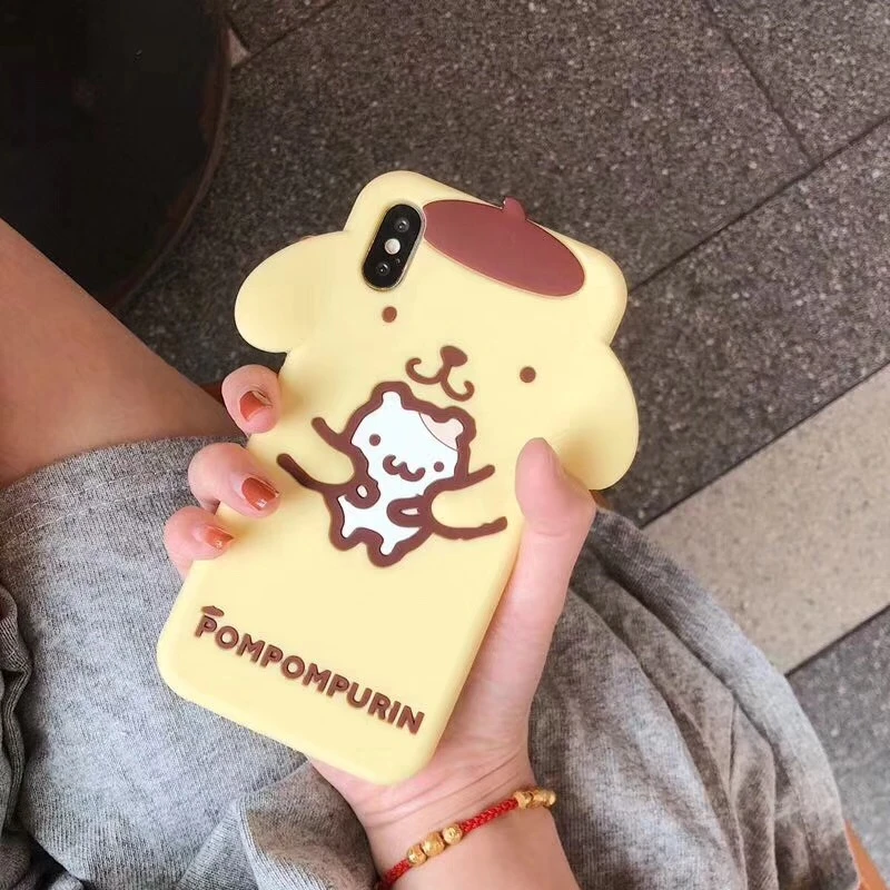 My Melody Pompompurin Soft Silicone Phone Case - KawaiiMerch.com
