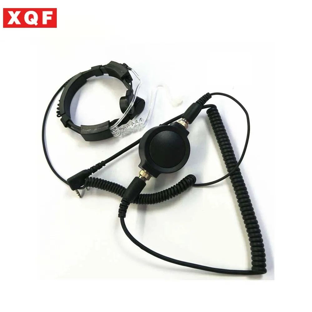 XQF Quente Covert Fone Grau Tactical Throat Mic Axila PTT Headset com o ...