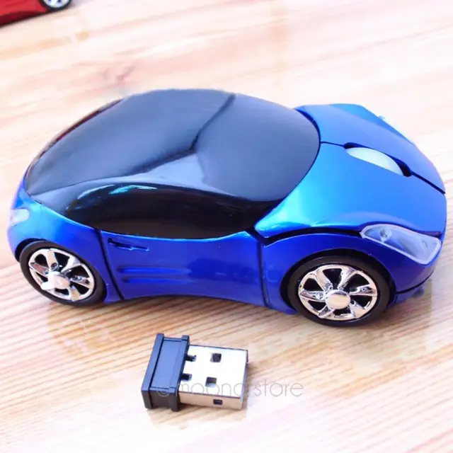 Pc laptop computer accessories wireless mouse fashion super car shaped ...
