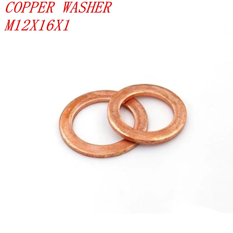50PCS Copper washer M12*16*1 Copper Sealing Washer For Boat Crush ...