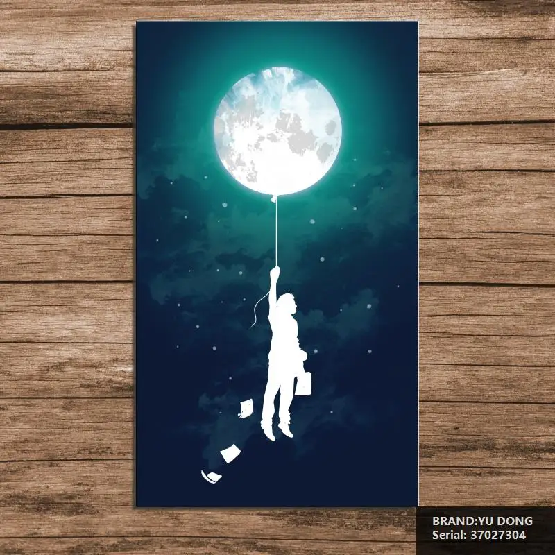 Lua Figura Pintura A óleo Abstrata arte Desenho Pintura Spray Unframed ...