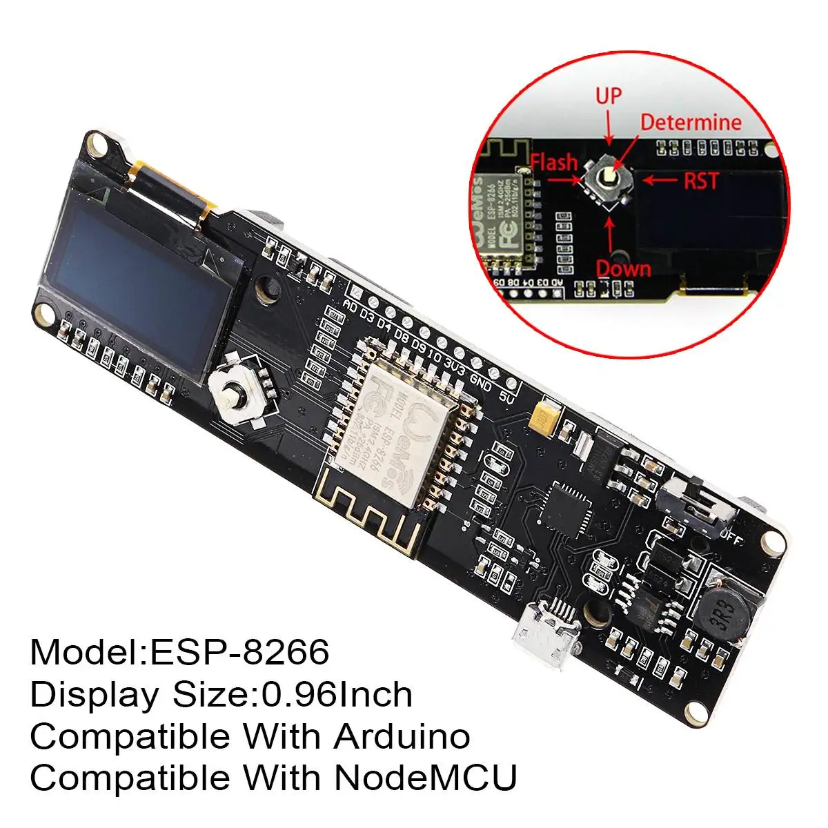 1PC New ESP8266 Preflashed Development Board OLED version ESP8266 ... 1PC New ESP8266 Preflashed Development Board OLED version ESP8266 ...