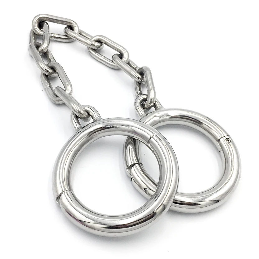 Metal Leg Irons Stainless Steel Shackles Ankle Cuffs Bdsm Bondage Tools ...