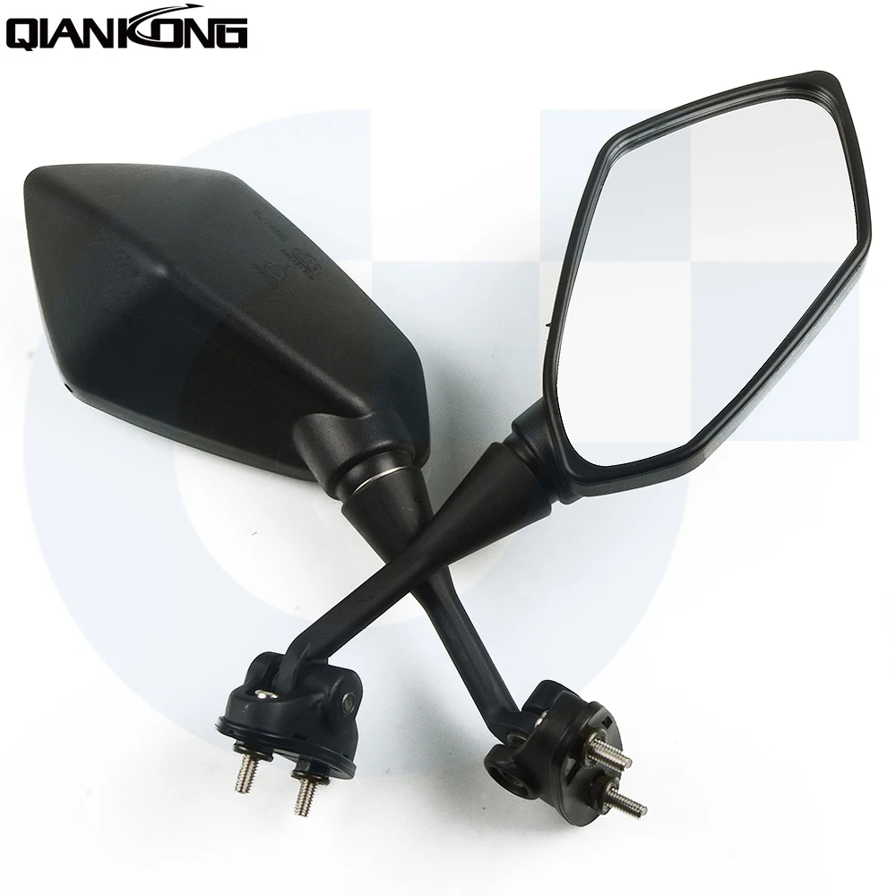 Universal Motorcycle Rearview Mirror 2pc/ Pair Wide Angle Adjustabl For ...