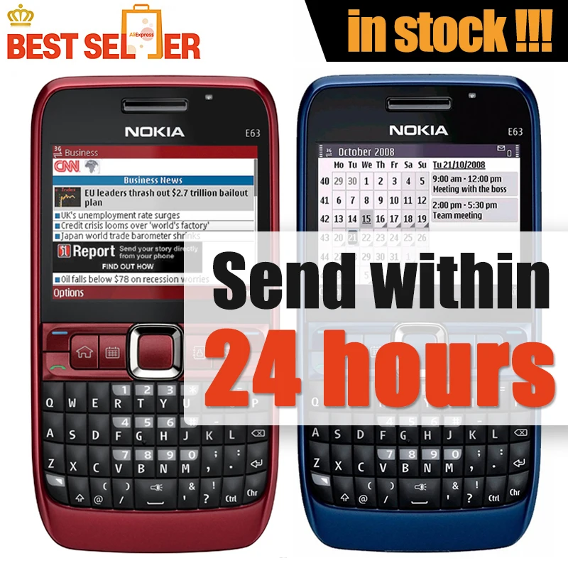 E63 Unlocked Nokia E63 QWERTY Keyboard WIFI Bluetooth GSM 3G Original ...