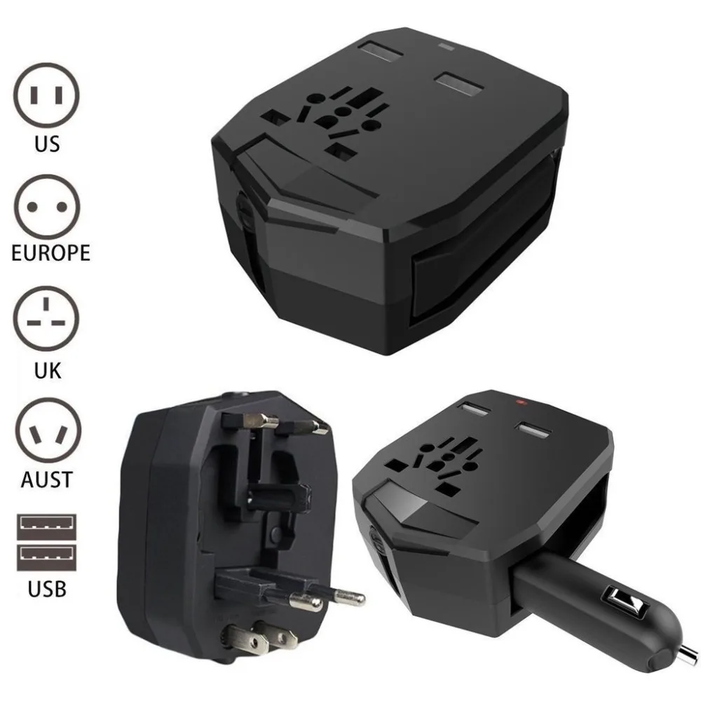 Worldwide Power Adapter Plug (Europe/US/UK/AU) International Universal ...