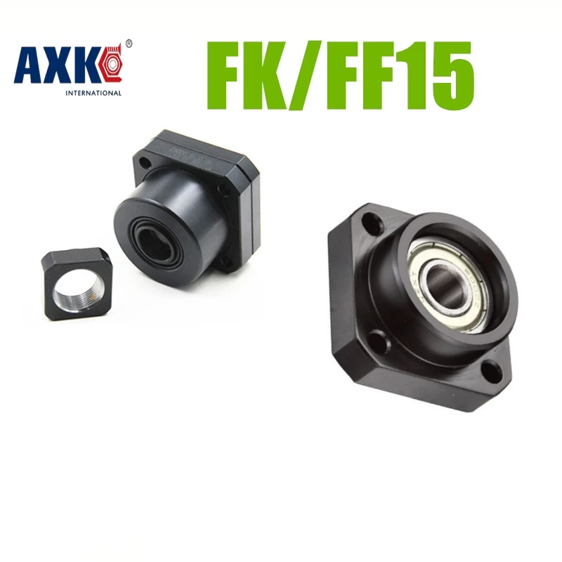 SFU 2005 ballscrew support unit FK/FF15 FK15 fixed side 1pc + FF15 ...