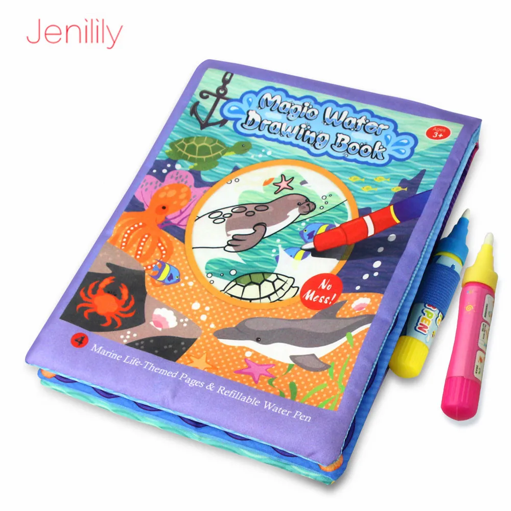 4 Styles Children Magic Water Drawing Book Coloring Book Doodle With ...