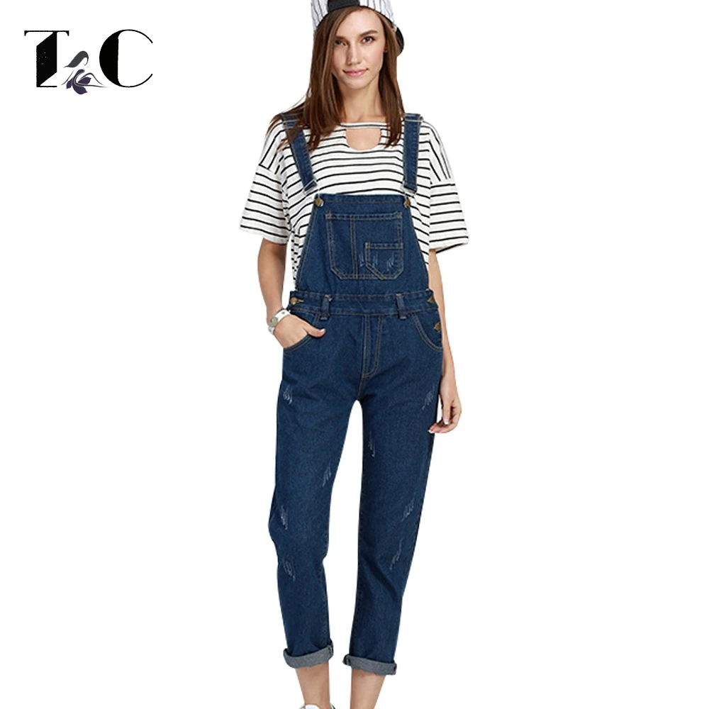 Комбинезон джинсы женский - 81 фото