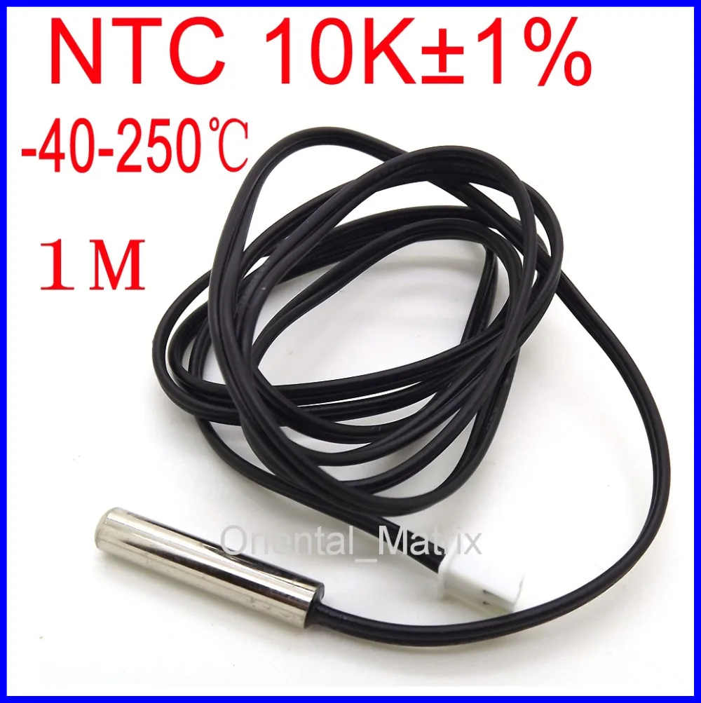 방수 NTC 온도 센서 프로브 40 250 C NTC 10 천개 1 메터 길이|probe circuit|sensor bagssensor element - AliExpress