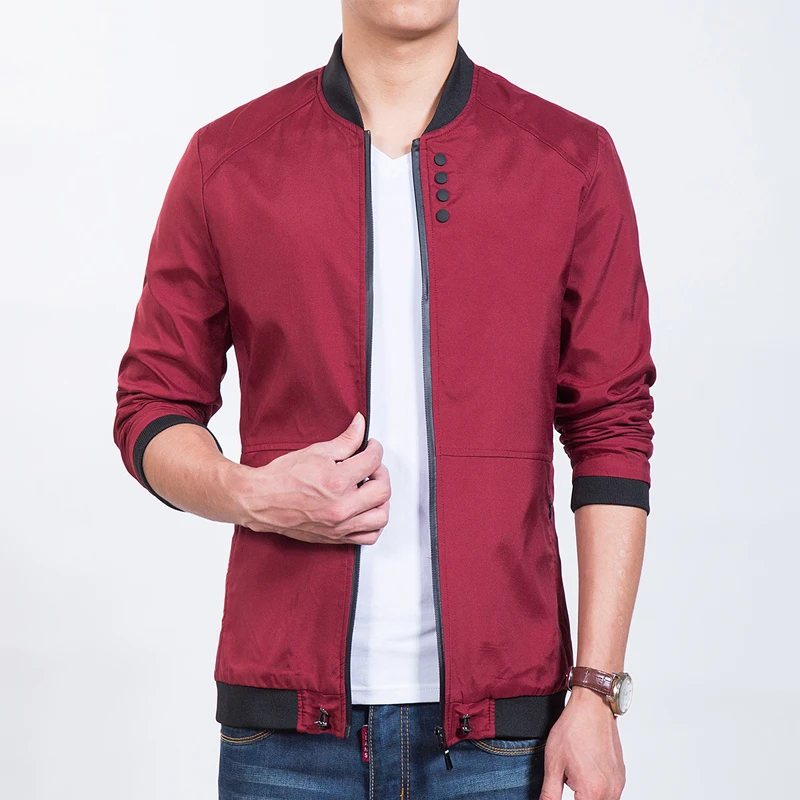 Mens Red Bomber Jacket - Jacket To