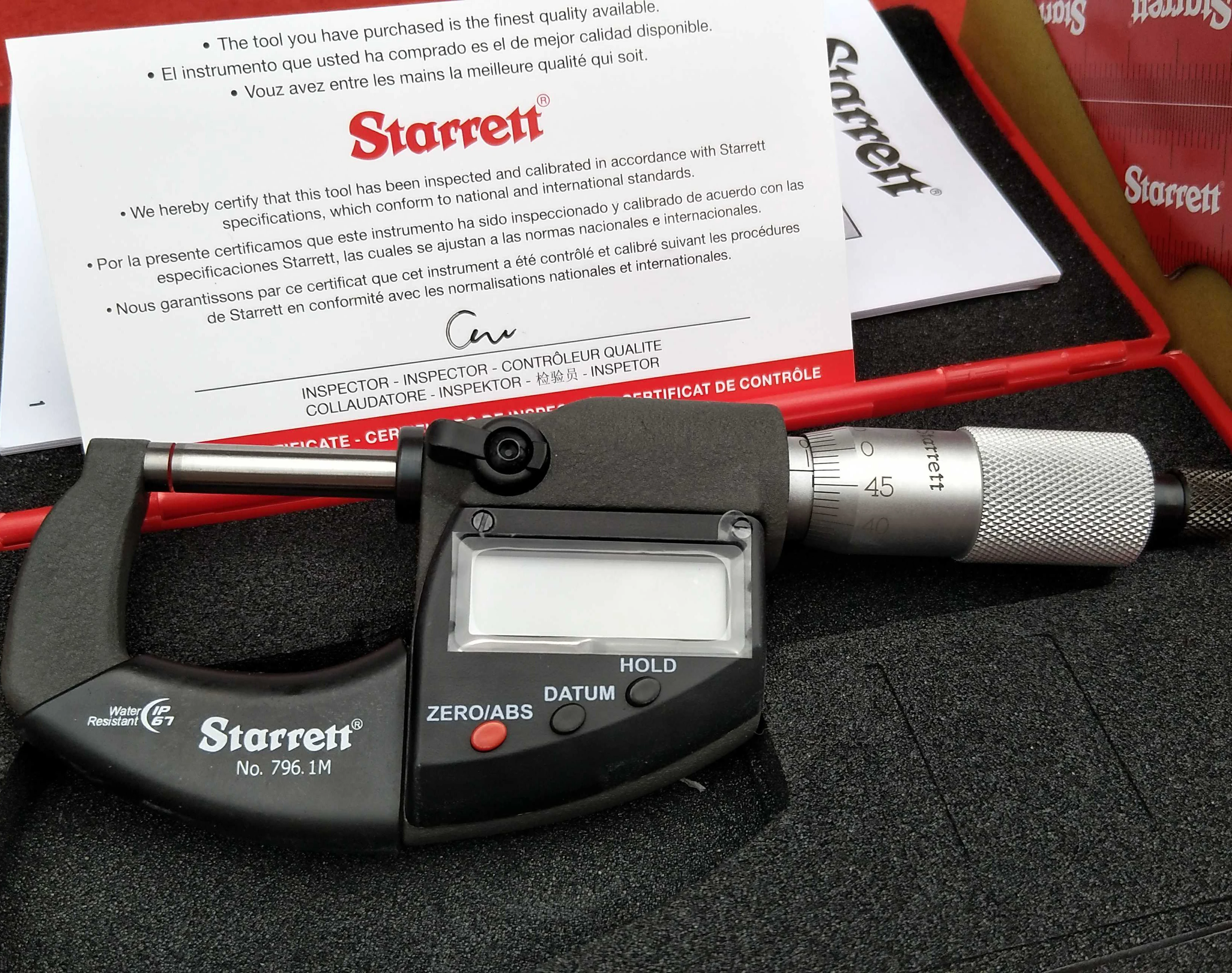 Starrett Digital Micrometer