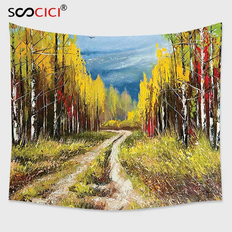 Cutom Tapestry Wall Hanging,Country Decor Collection Eart Road Path ...
