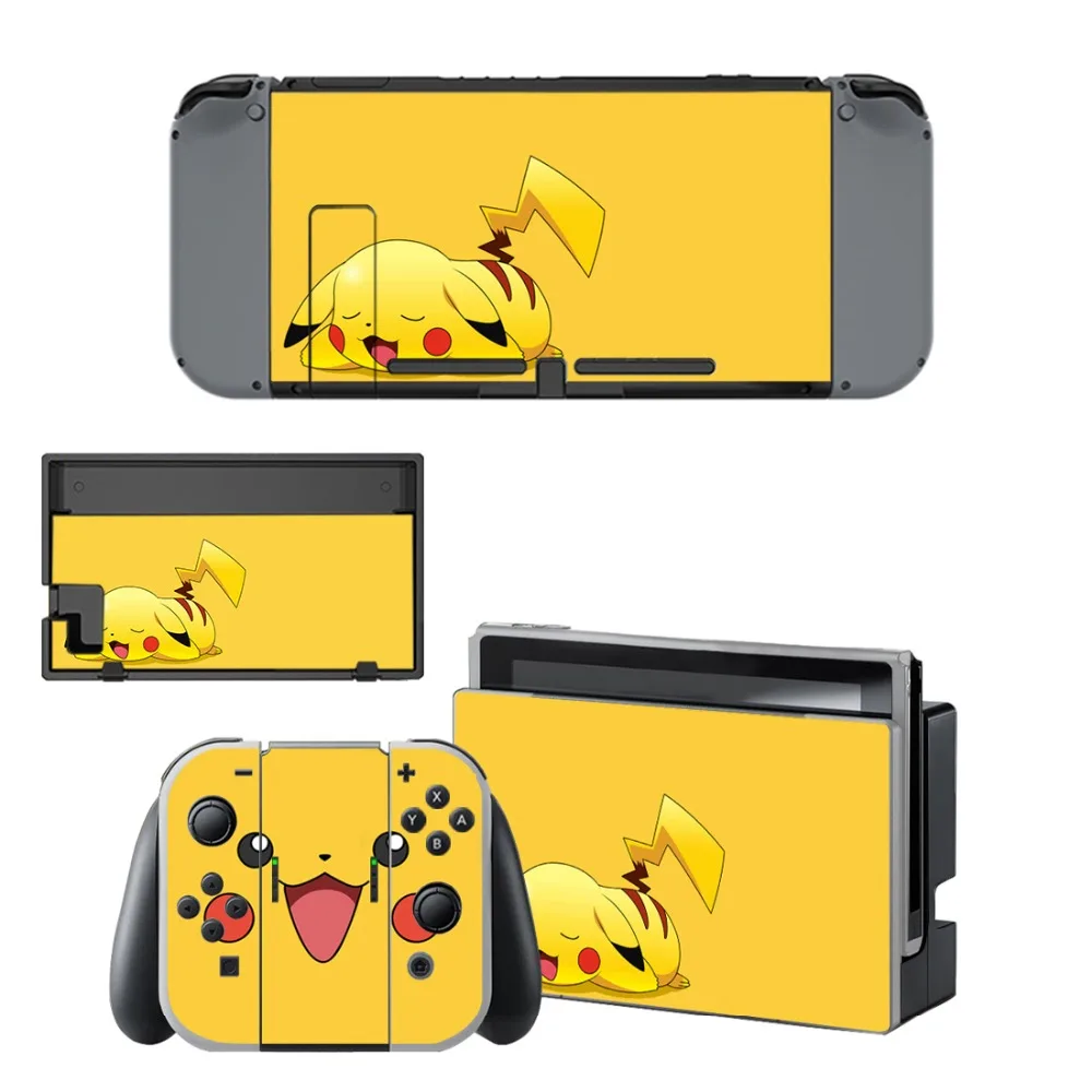 Pokemon GO Pikachu Skin Sticker for Nintendo Switch Console and Joy-Con ...