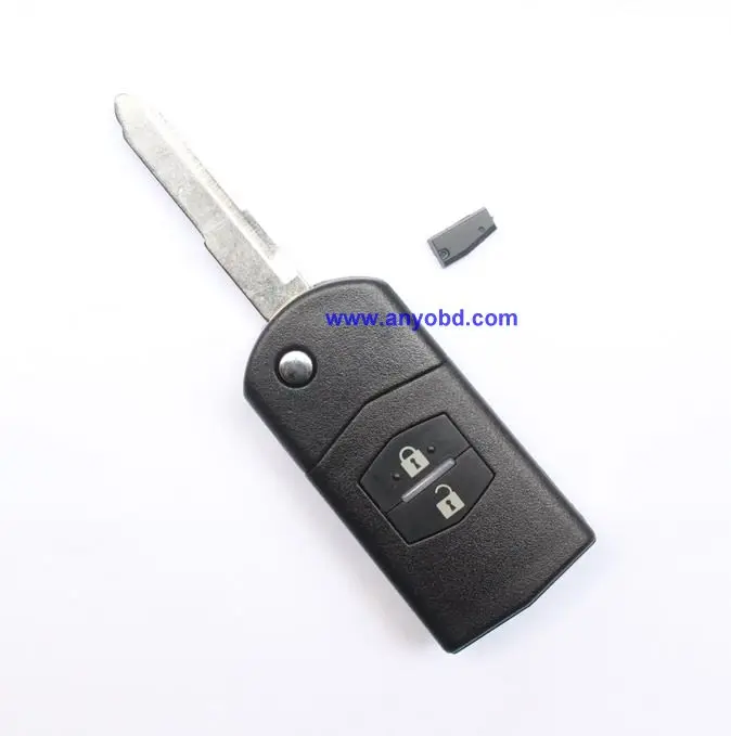 for Mazda CX7 CX 7 folding 2 button remote key 433mhz with 4D63 chip ...