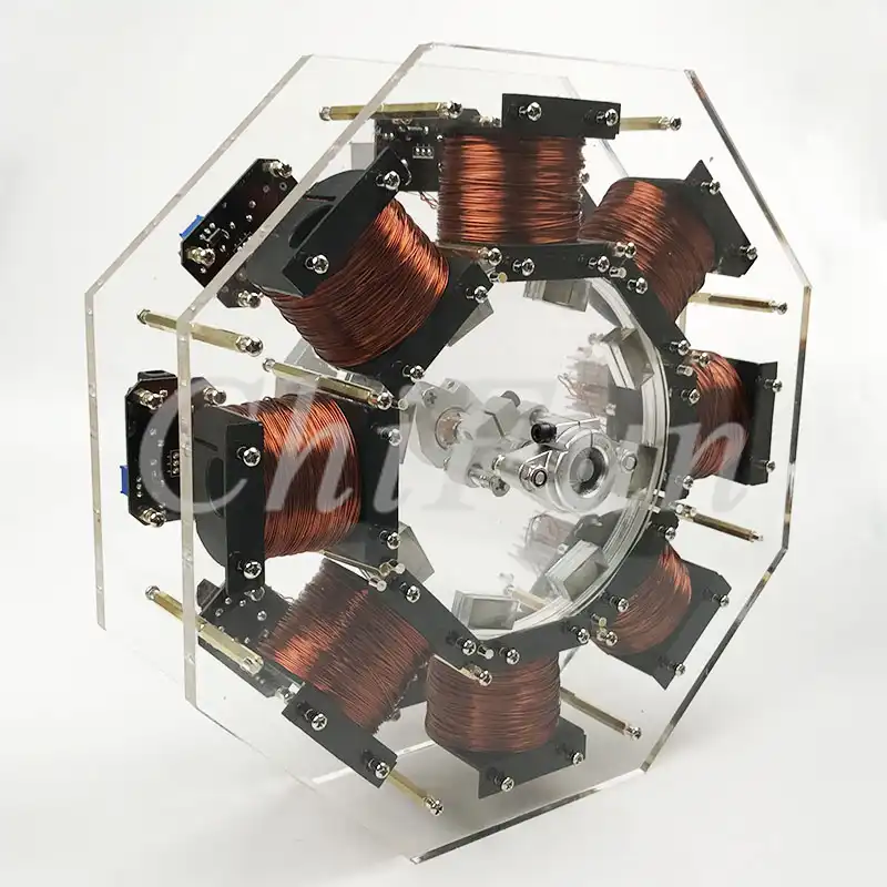 8 stage stator brushless internal rotor motor large scale Bedini motor ...