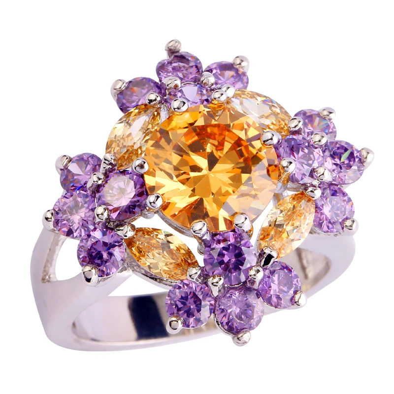 Aliexpress.com : Buy Wholesale Colorful Women Rings Morganite & Purple ...
