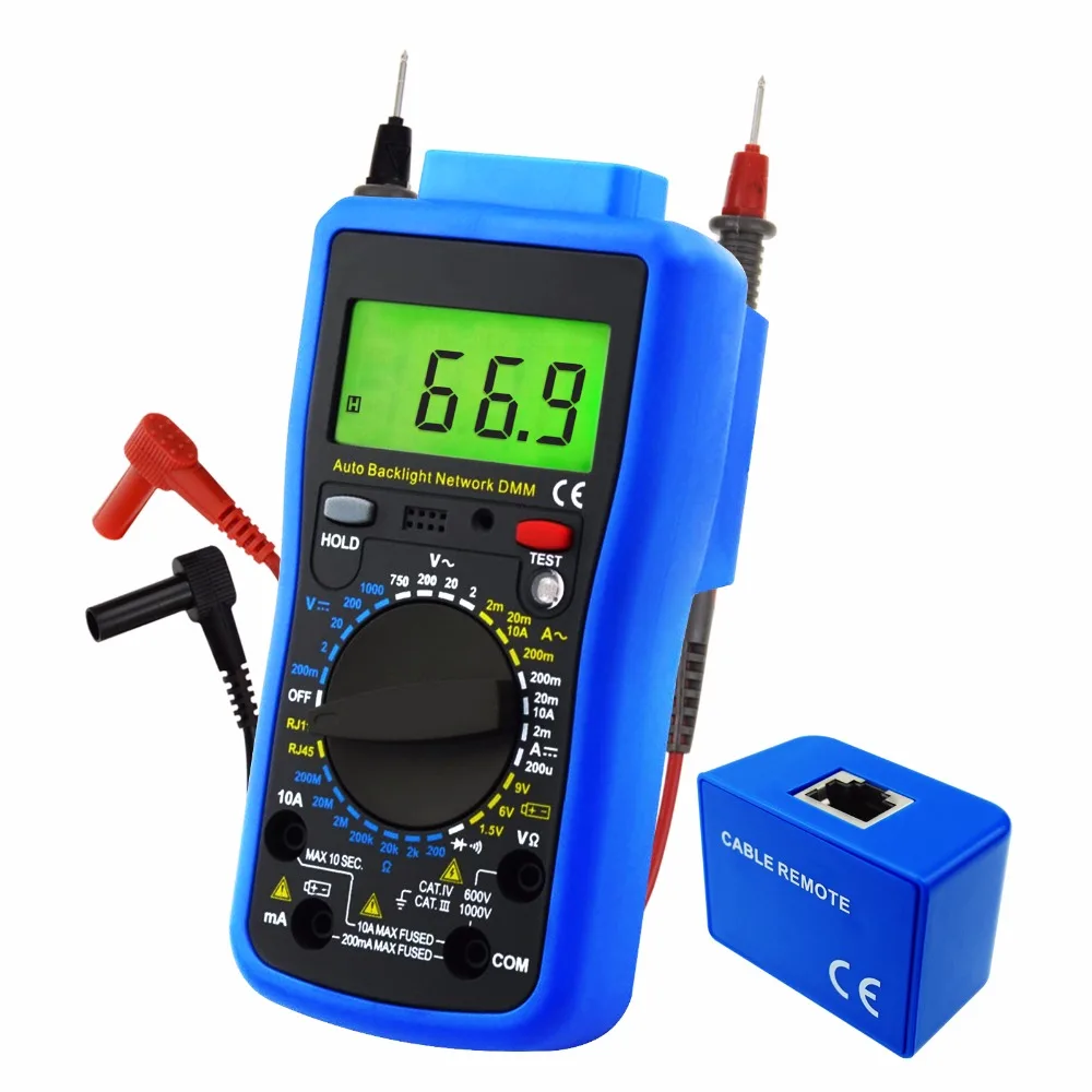 Network Digital Multimeter Tester Multi Meter AC/DC Voltage, AC/DC ...