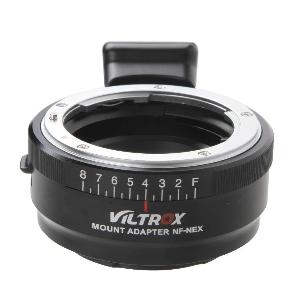 Viltrox-NF-NEX-Lens-Adapter-w-Tripod-Mount-Aperture-Ring-for-Nikon-F-AF ...