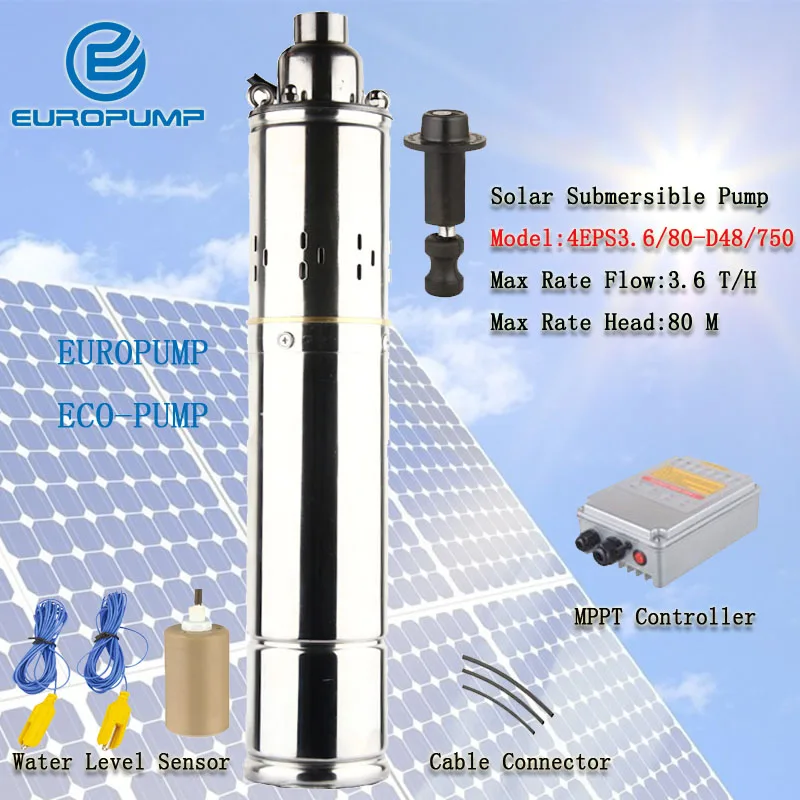 EUROPUMP-MODEL-4EPS3-6-80-D48-750-4-inches-1HP-solar-water-pump-for ...