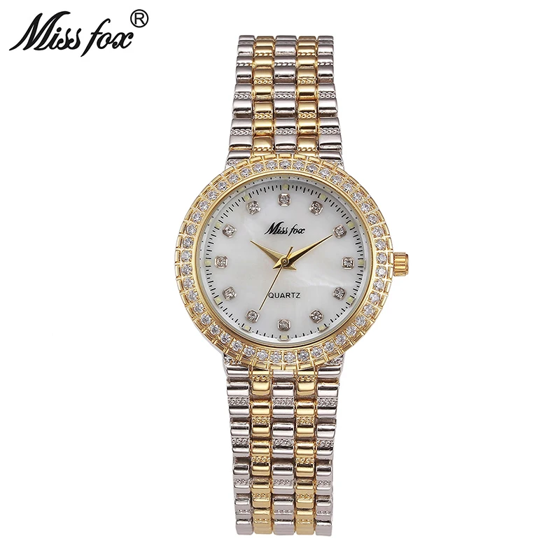 Miss Fox Classic Role Watches Gold Women's Bussiness Quartz Watch ...