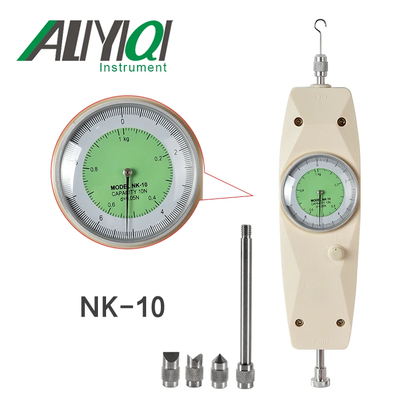 NK 10N 10N/1Kg Analog Force Gauge Push And Pull Dynamometer Dynamometer ...