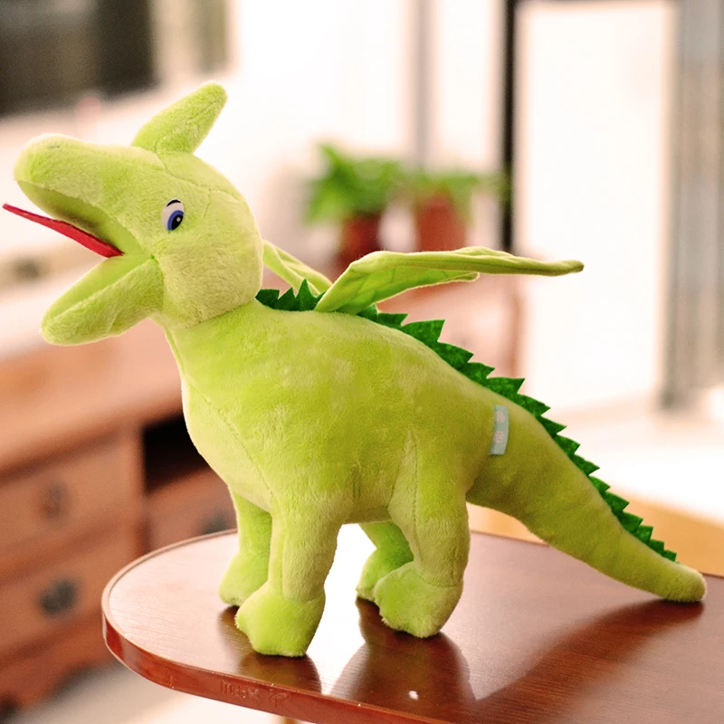 cute-plush-simulation-green-dinosaurs-toy-creative-cartoon-dinosaur ...