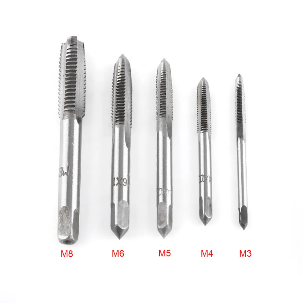 5pcs set Screw Thread Tap Bearing Steel Screw Tap M3 M4 M5 M6 M8 Screw 5pcs set Screw Thread Tap Bearing Steel Screw Tap M3 M4 M5 M6 M8 Screw