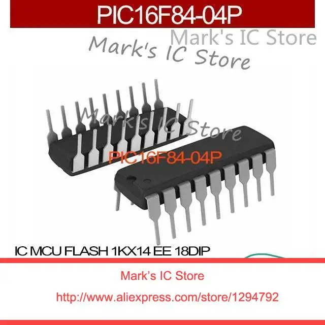 PIC16F84 04P IC MCU FLASH 1KX14 EE 18DIP PIC16F84 16F84 PIC16F84 16F84 PIC16F 16F84 04|mcu ic ...