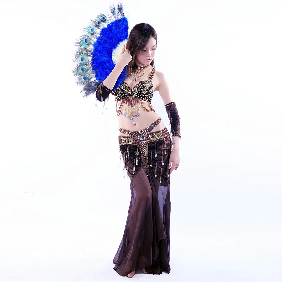 Classic Luxury Sexy Egyptian Belly Dance Performance Suit Five Sets Of