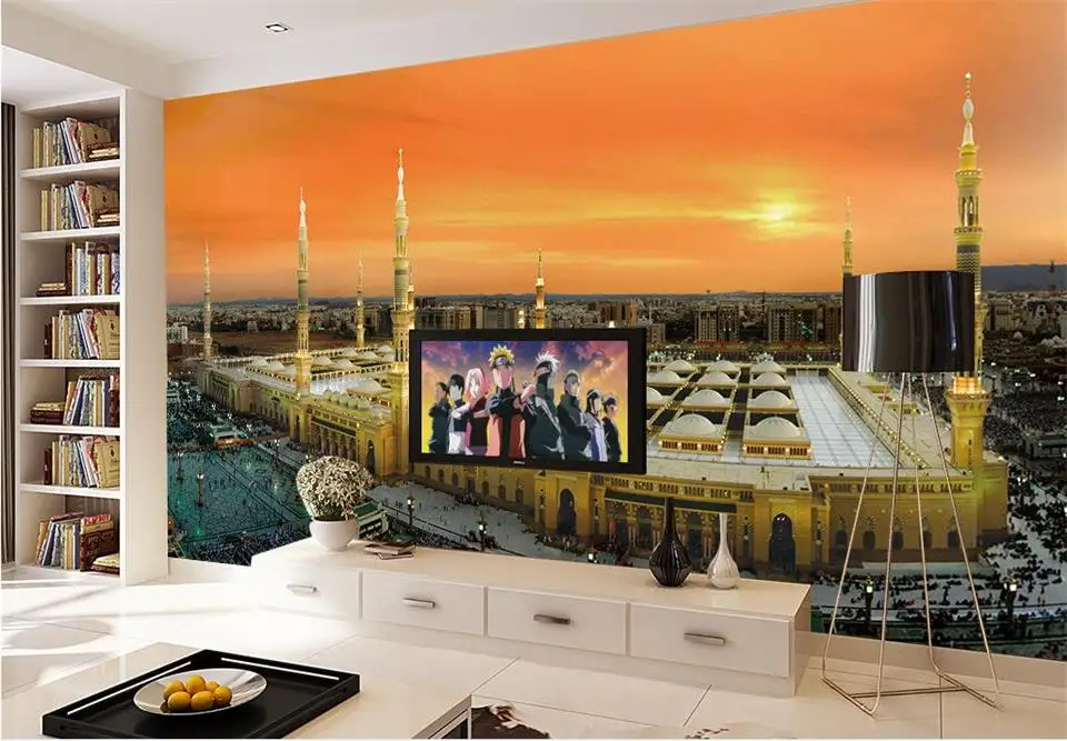 Custom Mural Wallpaper Room 3d Photo Wallpaper Mecca Great Mosque Saudi ...