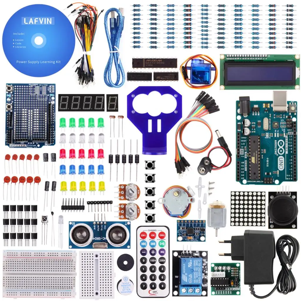 Arduino Starter Kit Including Official Genuine UNO R3,LCD160 IIC,HC ...