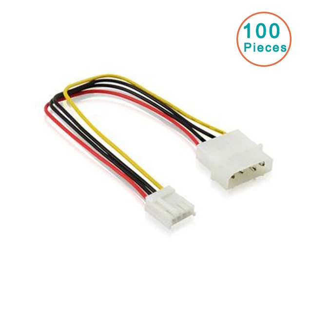 100pcs New 4 Pin IDE Power Supply to Floppy Drives Adapter Cable ...